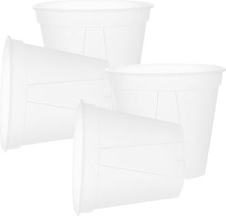 OSALADI 4 St&uuml;ck Transparente Kunststoff Pflanzt&ouml;pfe 21cm &Oslash; Bel&uuml;ftet und Leicht Pflanzgef&auml;&szlig;e f&uuml;r Garten und Balkon