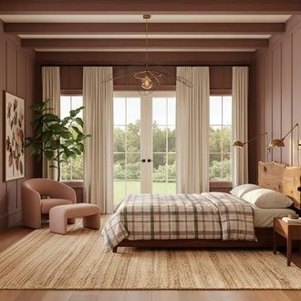 nuLOOM Rigo Handgewebter Bauernteppich aus Jute, 183 cm x 274 cm, Natur