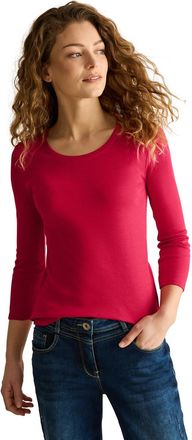 Cecil Damen Basic Shirt mit Rundhals