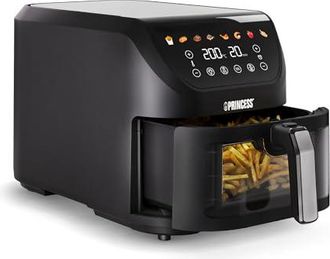 Princess SlimFry Airfryer, Capacit&eacute; 8L, 2000W, 8 Programmes, &Eacute;cran Tactile Digital, Temp&eacute;rature R&eacute;glable, Fen&ecirc;tre de Visualisation, Arr&ecirc;t Automatique, Panier L
