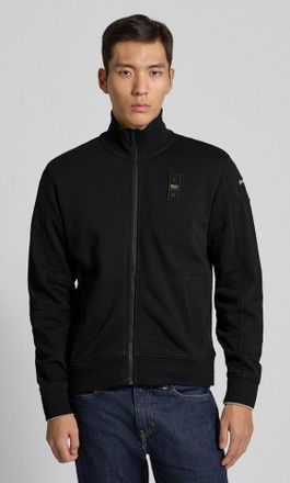 Blauer Strickpullover