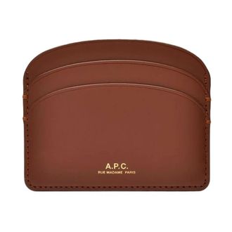 A.P.C. A.p.c., Femme, Accessoires, Brun, Taille: ONE Size Porte-cartes Minimaliste pour Organisation Essentielle