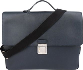 Louis Vuitton Crossbody Bags - Louis Vuitton Blue Taiga Leather Vassili PM Busine - Gr. unisize - in Blau - f&uuml;r Damen