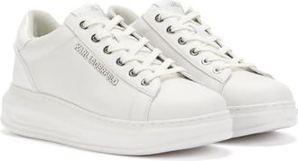 Karl Lagerfeld Kapri NFT Kounter Leather Baskets Femme Blanc, blanc, 38 EU