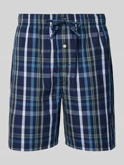 Christian Berg Regular Fit Pyjama-Shorts mit Logo-Patch