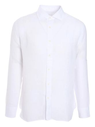 120% Lino Hemd aus Leinen - Weiß