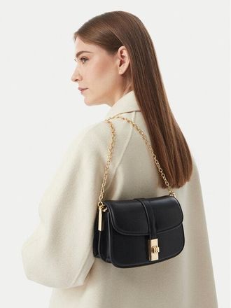 Tommy Hilfiger Handtasche Th Heritage Chain Crossover AW0AW19319 Schwarz