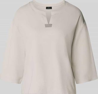 Monari Sweatshirt mit Strasssteinbesatz