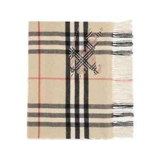 Burberry Homme, Accessoires, Multicolore, Taille: ONE Size Cashmere Check Wide Scarf