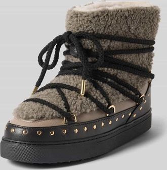 INUIKII Boots mit Kontrastbesatz Modell Curly Rock