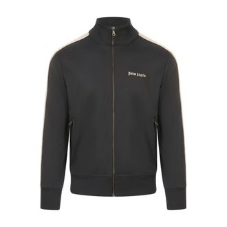 Palm Angels Homme, Sweatshirts et sweats &agrave; capuche, Gris, Taille: S Classic Logo Track Top