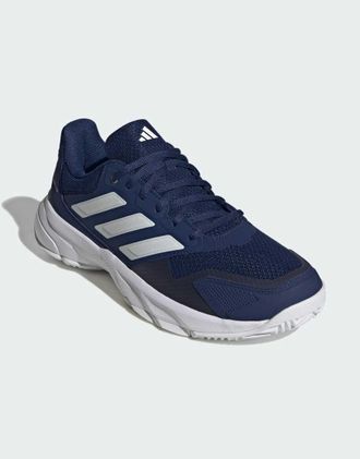 adidas Courtjam Control 3 - Chaussures de tennis - Noir et blanc-Bleu