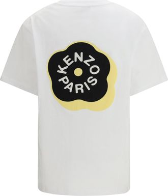 Kenzo Boke Flower Embroidered Cotton T-Shirt - White