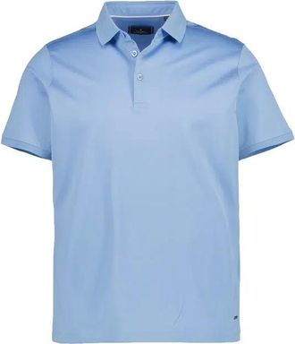 Ragman Herren Polo-Shirt blau Baumwoll-Jersey