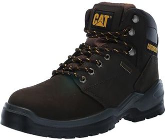 CAT Cat Footwear Striver Chaussures industrielles imperm&eacute;ables en acier pour homme, Marron 1, 43 EU Ancho
