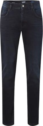 Pioneer Authentic Jeans Jean Rando pour homme | Pantalon pour homme | Coupe droite, Bleu/noir usé Mustache 6806, 42W x 30L