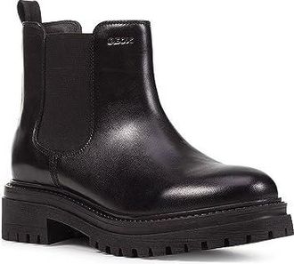 Geox Femme D Iridea B Bottines, Black, 35 EU