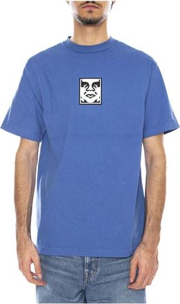 Obey Homme, Tops, Bleu, Taille: L T-shirt