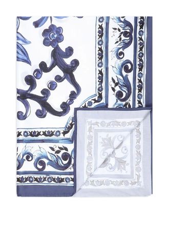 Dolce & Gabbana drap en satin de coton - Bleu