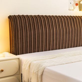 Generic Kaninchenfell Bettkopfteil Bezug Weicher glatter Stoff Verschiedene Gr&ouml;&szlig;en dehnbar passend Kopfteil Bezug Schutzh&uuml;lle Erfrischender Schonbezug f&uuml;r Sch