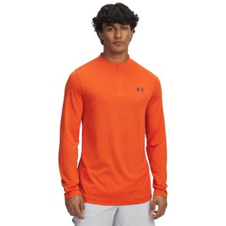 Under Armour Rush Sportoberteil f&uuml;r Herren, Lang&auml;rmlig (Orange)
