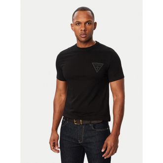 Guess T-Shirt M6BI49 K6186 Schwarz Slim Fit