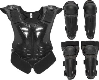 Generic Brustschutz-Set f&uuml;r Motocross, Brust- und Ellbogen- und Kniesch&uuml;tzer | Sportausr&uuml;stung f&uuml;r Skifahren, Skateboarden, Fahrrad, Motorrad