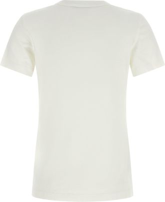 Prada Logo Patch Pocket Cotton T-Shirt - White