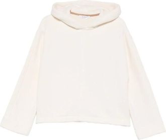 Max Mara Femme, Sweatshirts et sweats &agrave; capuche, Blanc, Taille: 38 FR Pere Hooded SweaT-shirt