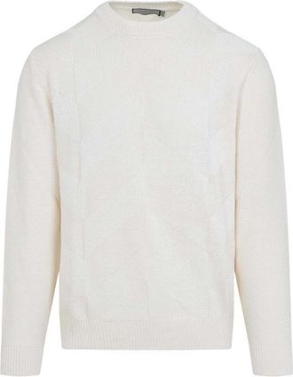 Canali Pull Col Rond - Blanc