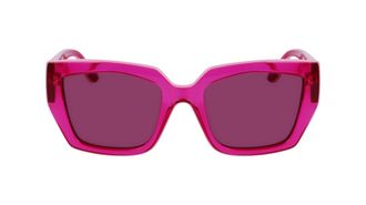Karl Lagerfeld Unisex KL6143S Sunglasses, 650 Pink, 53
