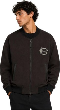 Dolce & Gabbana Homme, Vestes, Noir, Taille: M Cashmere Fleece Bomber Jacket