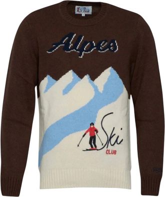 MC2 Saint Barth Homme, Pulls, Brun, Taille: 2XL Ski Club Crewneck Sweater