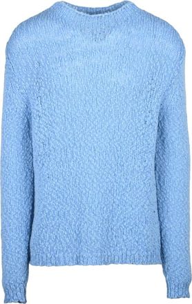 Daniele Fiesoli Homme, Pulls, Bleu, Taille: XL Maglia Girocollo