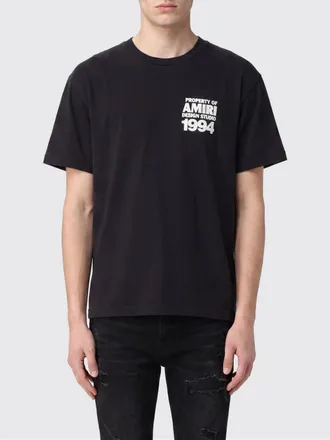 Amiri T-Shirt aus Baumwolle mit Kontrast-Logo und &uuml;berschnittenen Schultern