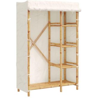 vidaXL Kleiderschrank 110x45x170 cm Bambus - Vidaxl