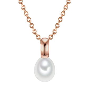 Valero Pearls Halskette - Sterling Silber Halskette S&uuml;&szlig;wasser-Zuchtperle - Gr. unisize - in Gold - f&uuml;r Damen