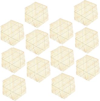 BESPORTBLE Handgefertigte Bambusnetzmatten Bambusmatten Hitzebest&auml;ndig Dekorative Tischmatten F&uuml;r K&uuml;che Und Servieren