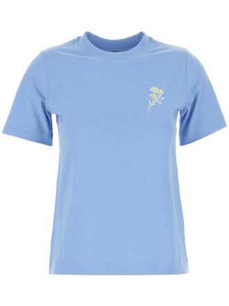 Burberry t-shirt à fleurs - Bleu