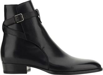 Saint Laurent Stiefel - Wyatt Jodhpur Ankle Boots - Gr. 39,5 (EU) - in Schwarz - für Damen