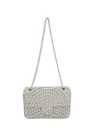 Faina Klappentasche Klappentasche Frauen Silber