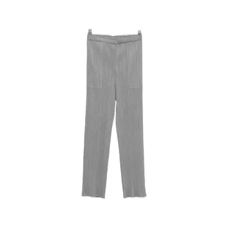 Issey Miyake Pleated-design Cropped Trousers