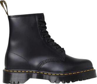 Dr. Martens Femme, Chaussures, Noir, Taille: 36 EU Bottes &agrave; lacets en cuir avec semelle en caoutchouc