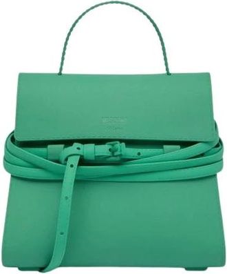 Moschino Femme, Sacs, Vert, Taille: ONE Size Tie Me Small Handbag