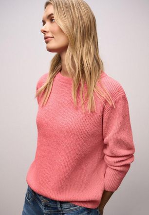 Street One Strickpullover mit U-Boot-Ausschnitt