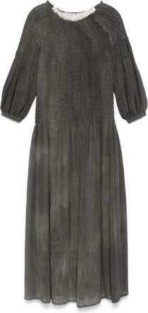 A Tentative Atelier robe en soie - Gris