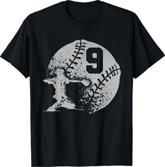 Generic 2014 9. Geburtstag Baseball Neun 9 Jahre alt Jungen Kinder T-Shirt
