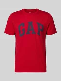 GAP T-Shirt mit Logo-Print und Rundhalsausschnitt
