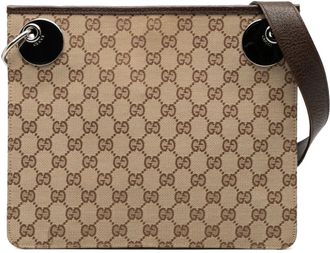 Gucci Hobo Bags - GG Canvas Eclipse Crossbody - Gr. unisize - in Braun - f&uuml;r Damen