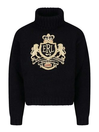 ERL Pull Col Roul&eacute; - Noir